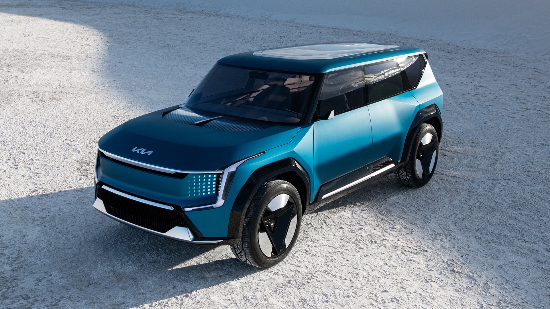 Kia EV9 Concept Previews 2024MY Electric Three-Row SUV With Multimodal Interior - Side Car